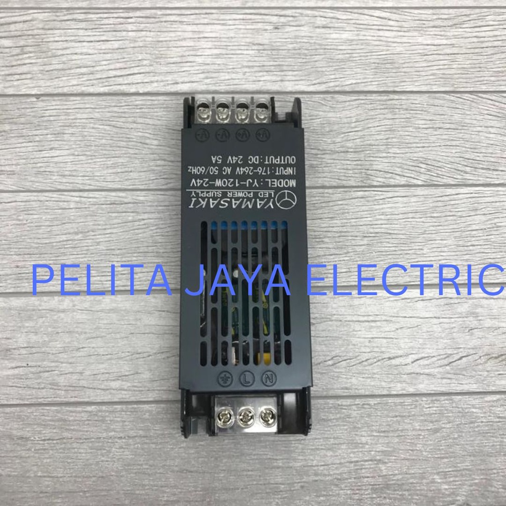 Jual Trafo Adaptor Power Supply Slim Blue 24V 5A - BEST PREMIUM QUALITY ...