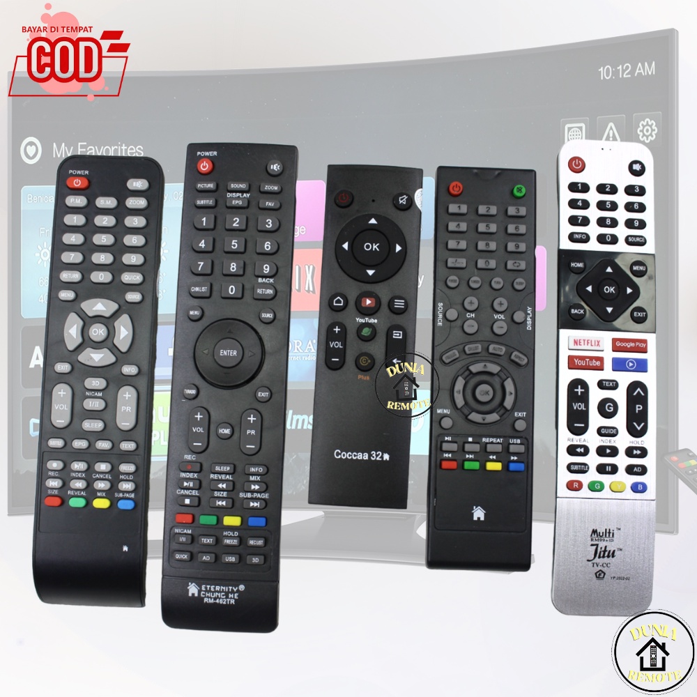 Jual Remot Remote COOCAA Smart Android TV MULTI LCD/LED ANDROID Youtube ...
