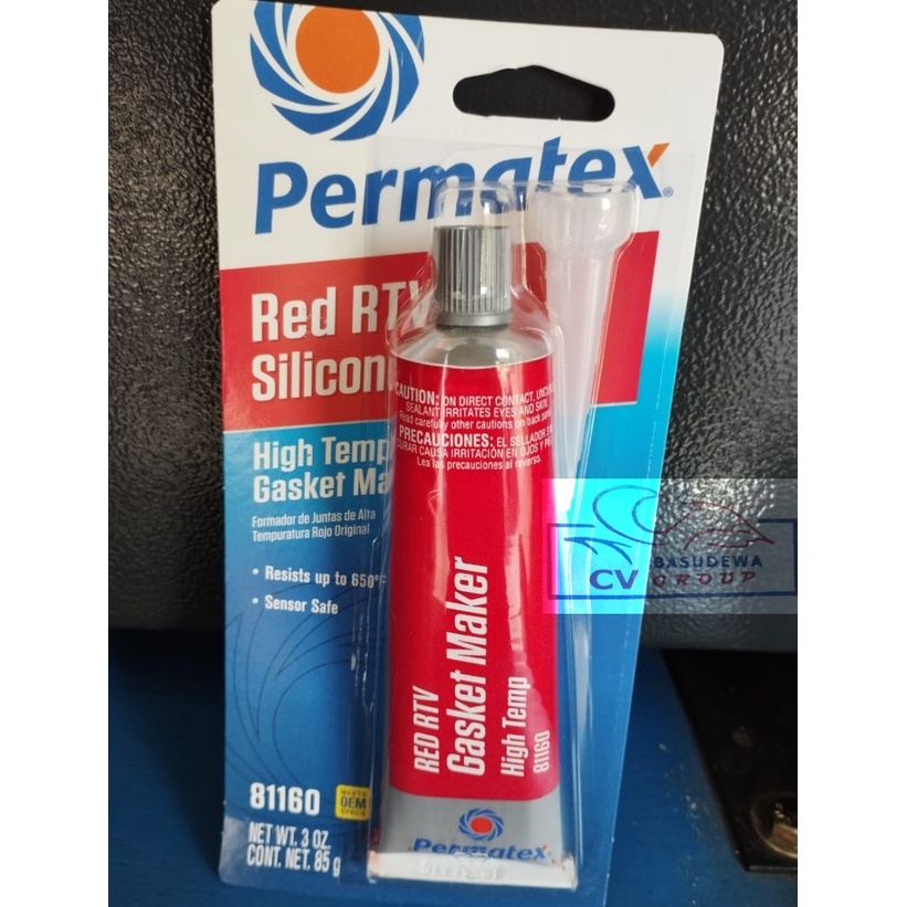Jual PERMATEX HIGH TEMP RED RTV SILICONE GASKET 85GRAM | Shopee Indonesia