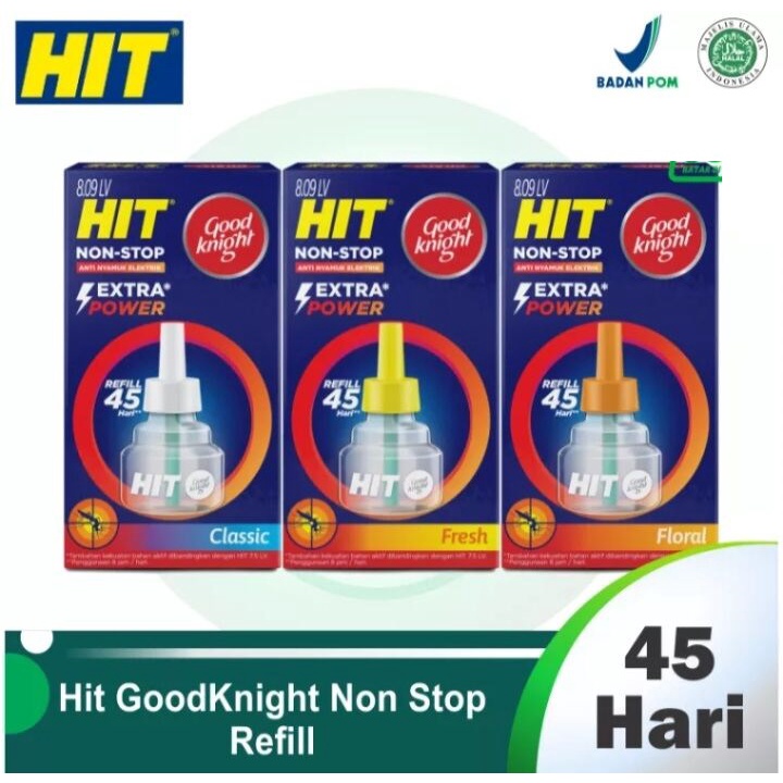 Jual HIT Good Knight Refill Anti Nyamuk Elektrik Non Stop 35ml - Tahan ...