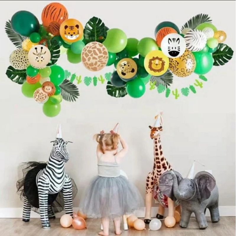 Jual Balon Latex Motif Loreng Leopard Cakar Macan Jerapah Zebra Jungle ...