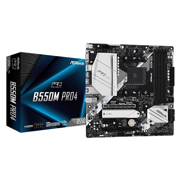 Jual MOTHERBOARD AMD ASROCK B550M PRO 4 - MB B550 PRO 4 AMD | Shopee ...