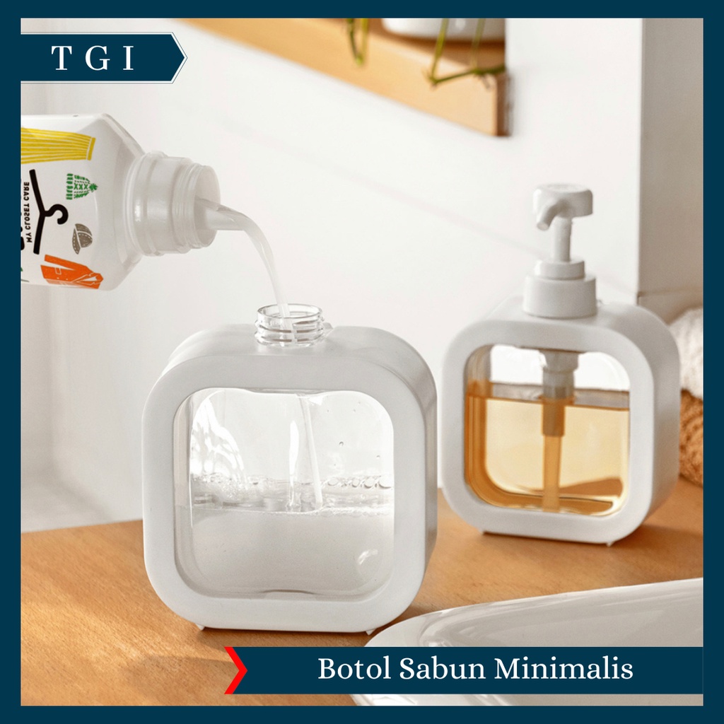 Jual TGI - BOTOL SABUN MINIMALIS ELEGAN 300 ML 500 ML / BOTOL SABUN ...