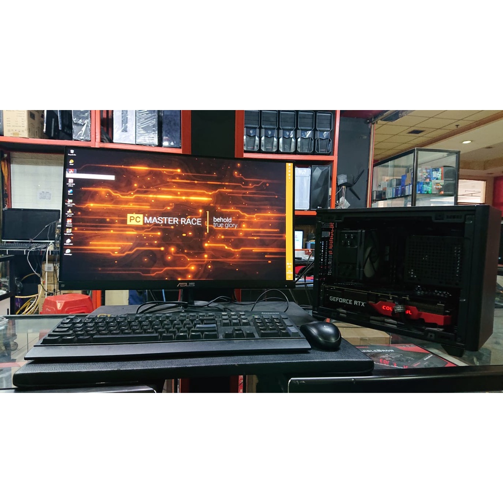 Jual PC GAMING MINI ITX INTEL I5 11500 WITH RTX 3060TI FULLSET ASUS ...