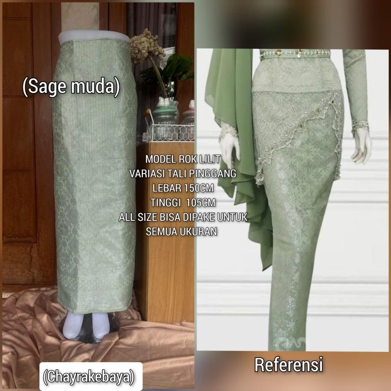 Jual Terbaru Rok songket / Rok jadi / Rok lilit / Rok siap pakai ...