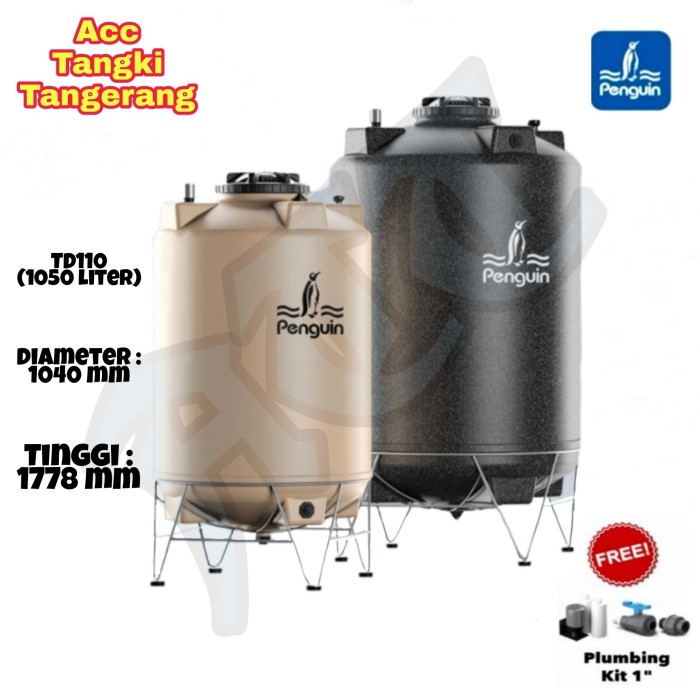 Jual Toren Tangki Air Penguin Drain 1050 Liter / Td 110 Penguin ...