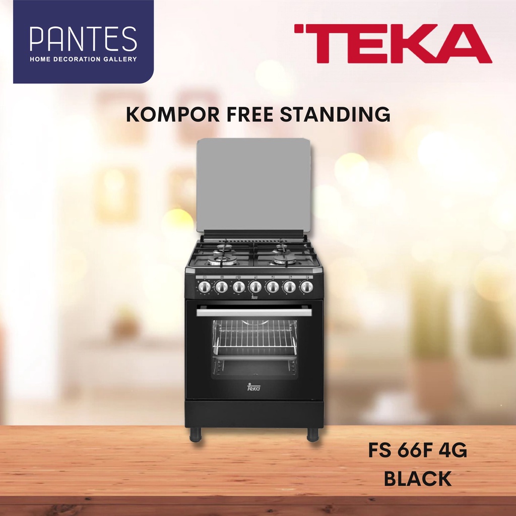Jual Kompor Free Standing Teka FS 66F 4G HITAM 4 Tungku | Shopee Indonesia