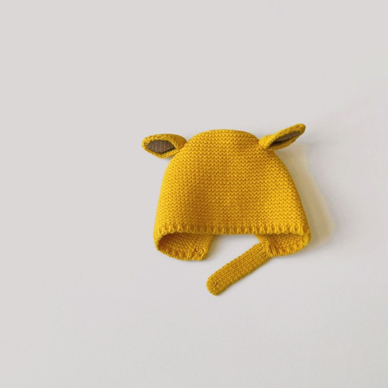 Jual 3 bln - 2 thn || Topi Bonnet Rajut Bayi Newborn Batita-RABBIT EAR ...