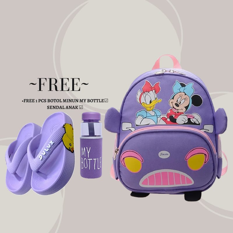 Jual Tas Anak Disney Kartun Mickey Minnie Tas Sekolah Anak-anak Tk ...