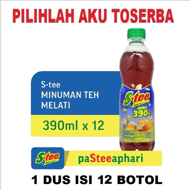Jual S-tee / Stee Botol PET 390 ml - ( HARGA 1 DUS ISI 12 ) | Shopee ...