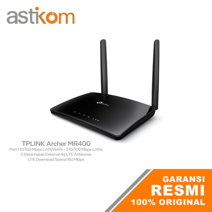 Jual TP-Link Archer MR400 AC1200 Wireless Dual Band 4G LTE Router ...