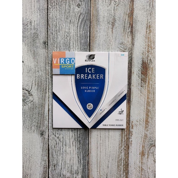 Jual Sunflex Ice Breaker long pimple OX karet rubber bet pingpong 100 ...