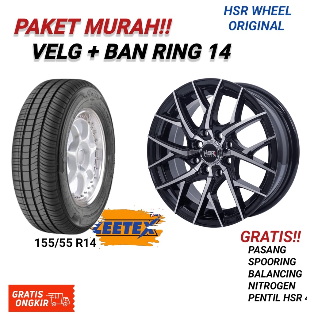 Jual Paket Velg dan Ban Hsr Wheel Mobil Wuling Air ev, Karimun Kotak Ring 14 | Shopee Indonesia
