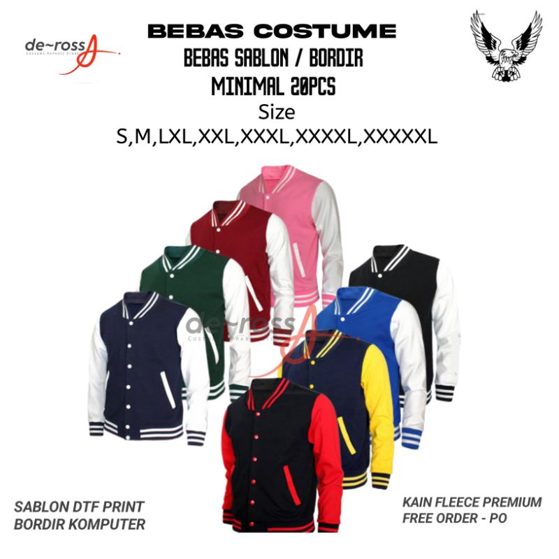 Jual Jaket Versity - Jaket Seragam Kampus,sekolah,dll Bebas Costume ...