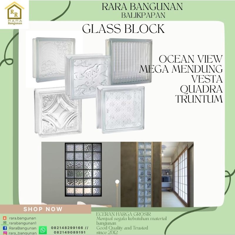 Jual Mulia Glass Block / Balok Kaca 20*20cm | Shopee Indonesia