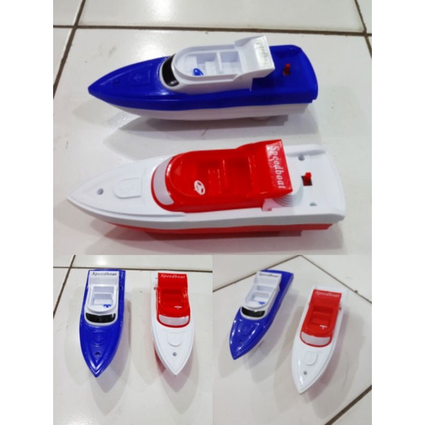 Jual Mainan Kapal Boat Perahu Kecil Baterai Jalan Di Air | Shopee Indonesia