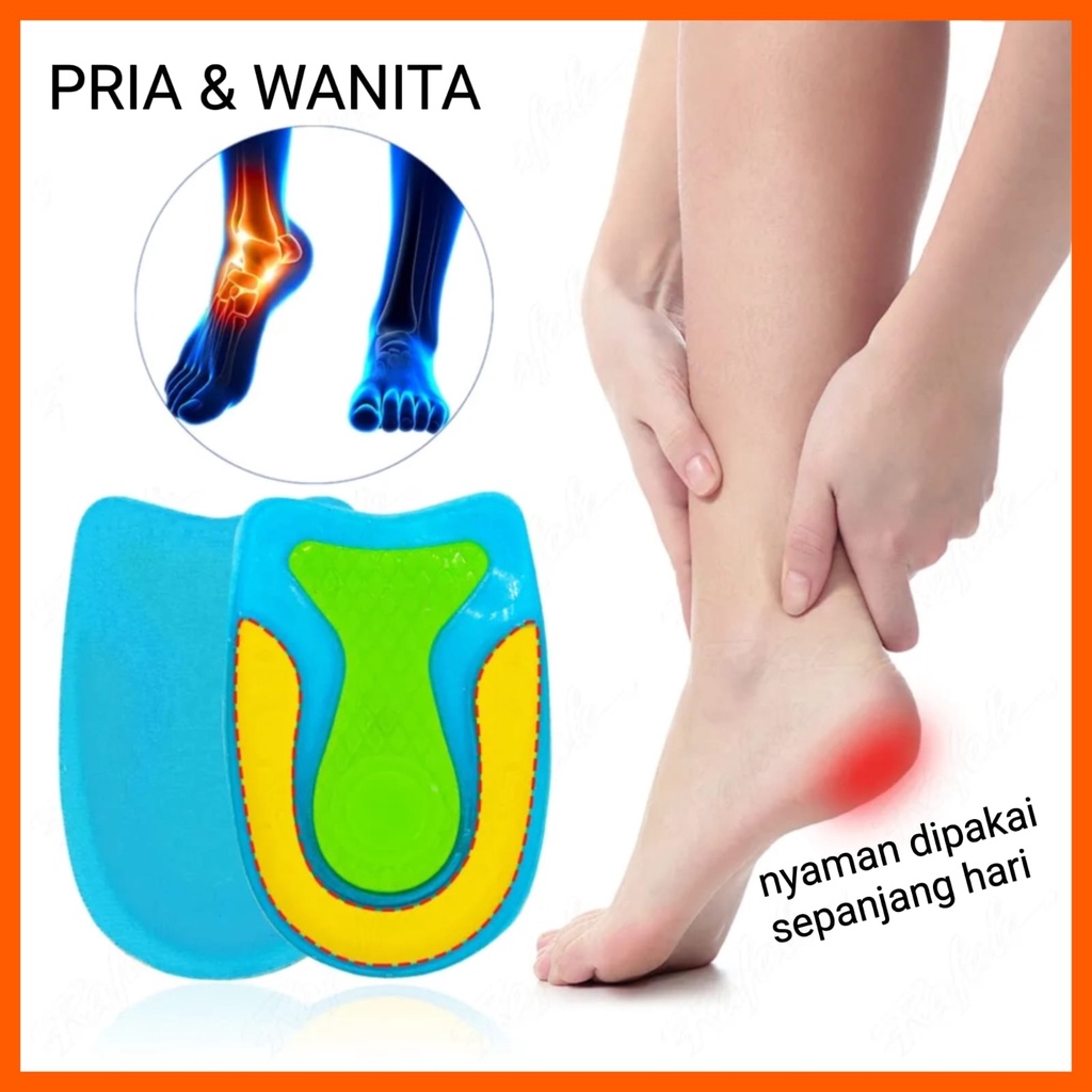 Jual INSOLE SILIKON TUMIT PRIA DAN WANITA SOL TUMIT ANTI PEGAL ALAS ...