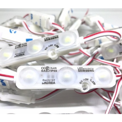 Jual SAMSUNG Lampu LED Modul 5730 5630 SMD 12v DC 3 Mata 12 v volt Module Ori ORIGINAL | Shopee ...