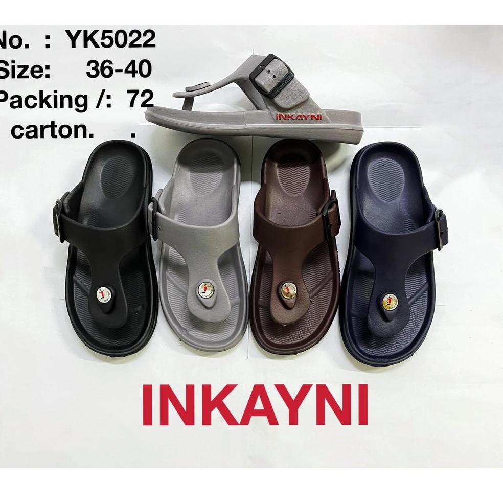 Jual PYA.27Ja23ғ YK5022 Sandal Jepit Karet Pria Merek Inkayni Size 36-40 | Shopee Indonesia