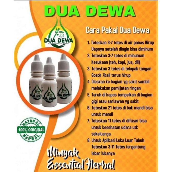 Jual PAKET ISI 4//MINYAK TERAPI DUA DEWA//ORIGINAL 100% | Shopee Indonesia