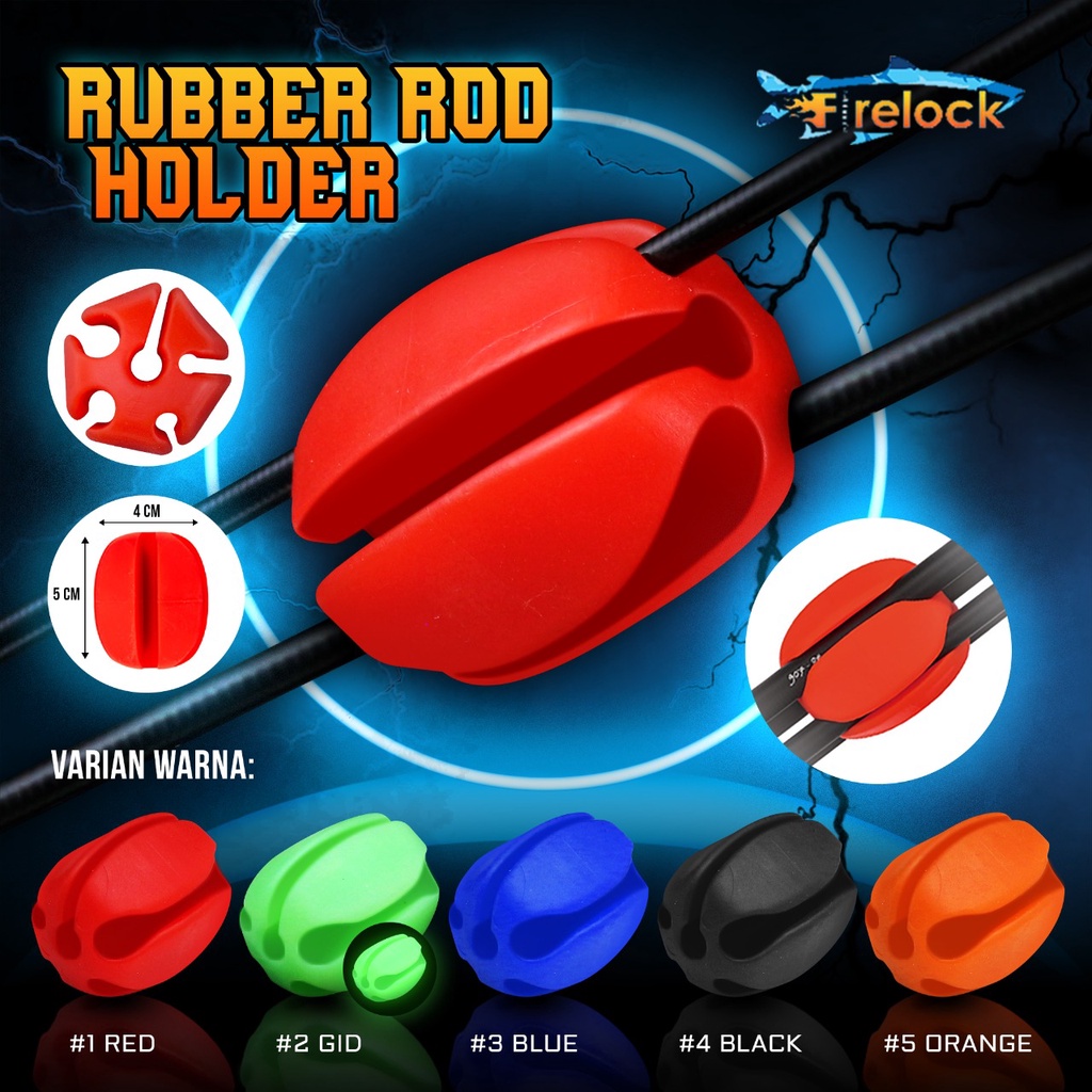 Jual Firelock Rubber Rod | Rubber Rod Holder | Karet Joran | Rod Holder ...