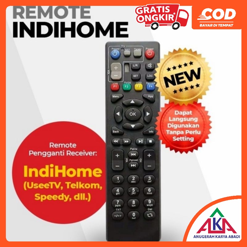 Jual Remot Visero Remote STB Indihome TV Kabel / TV berbayar Indihome ...