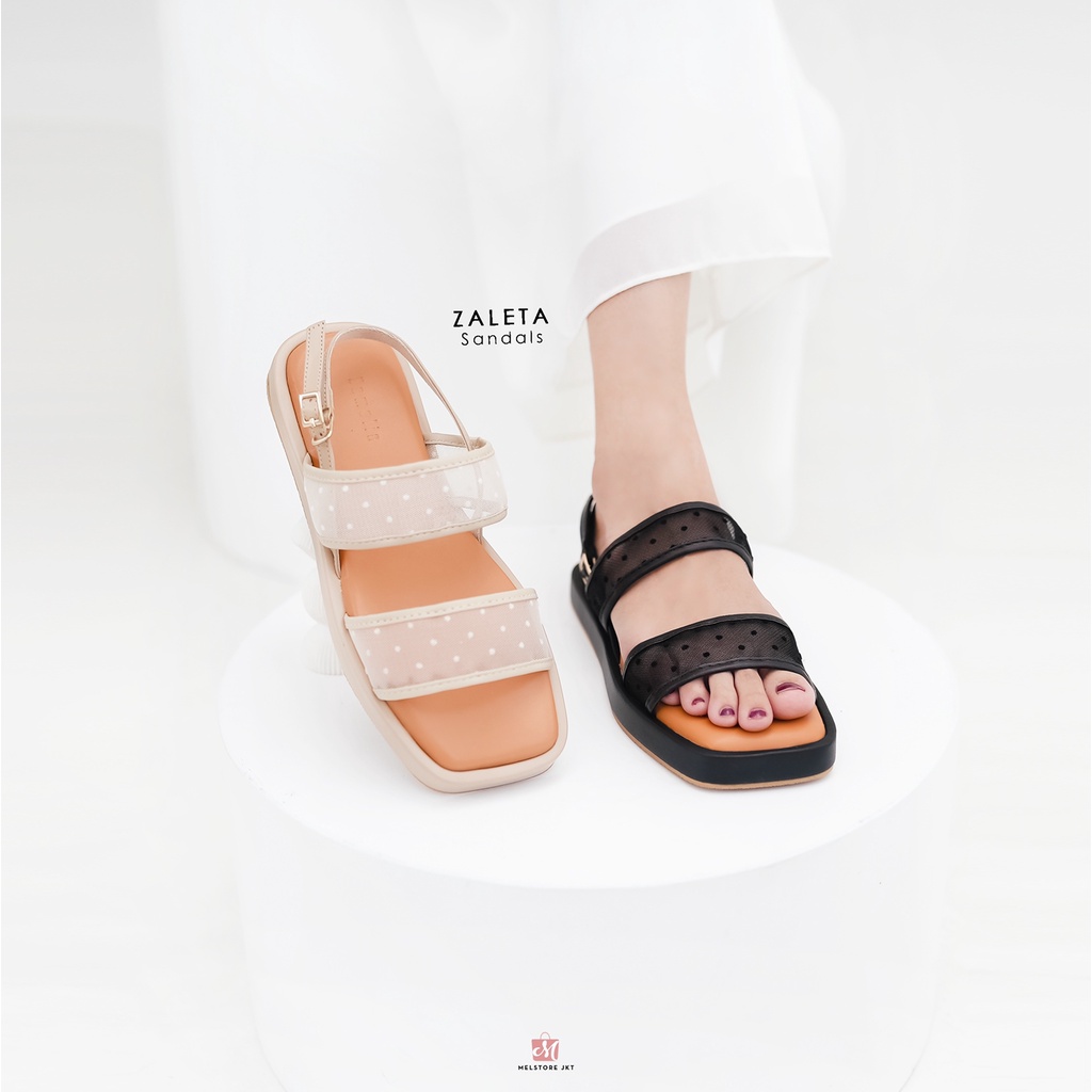 Jual Damelia Melstore JKT Zaleta Sandals Wanita Slingback Sandal Teplek ...