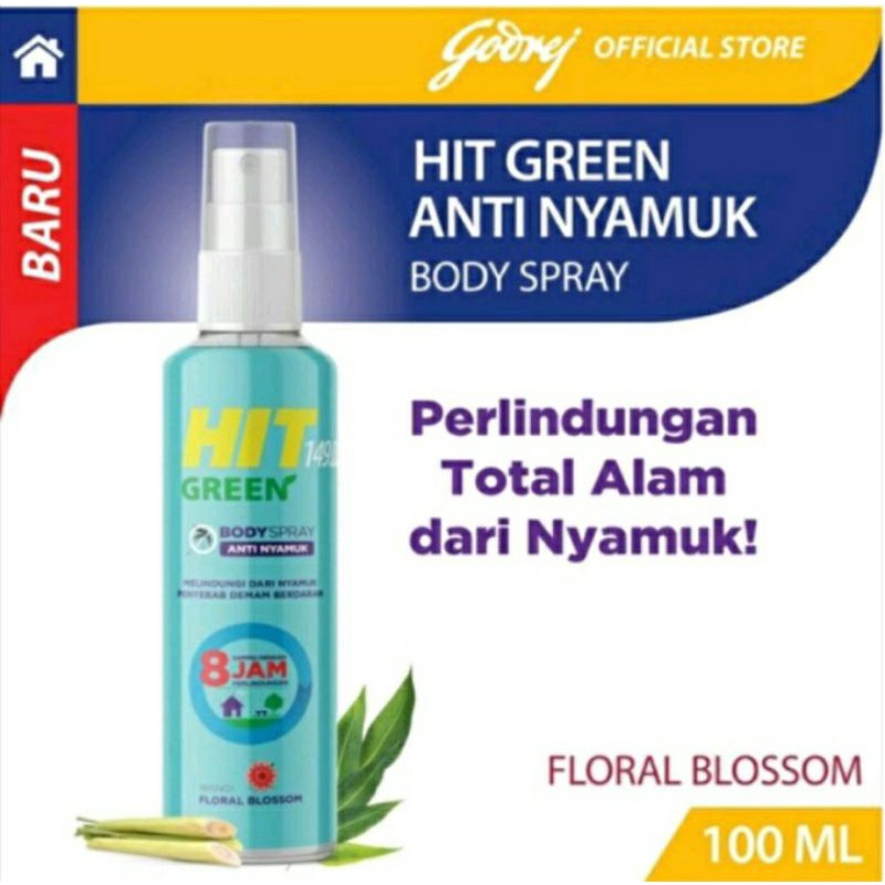 Jual HIT ANTI NYAMUK BODY SPRAY 100ML | Shopee Indonesia