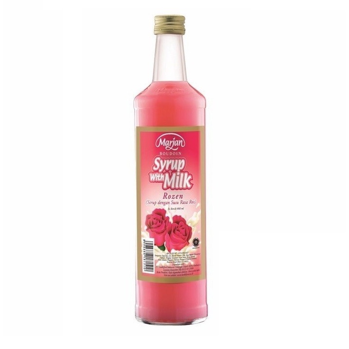 Jual sirup marjan boudoin mawar rose rosen milk 460 | Shopee Indonesia