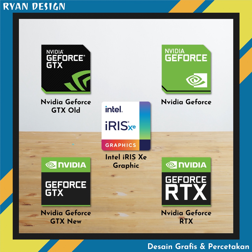 Jual Sticker Logo Intel Core i3 i5 i7 Gen 11 Gen 12 Sticker Nvidia ...