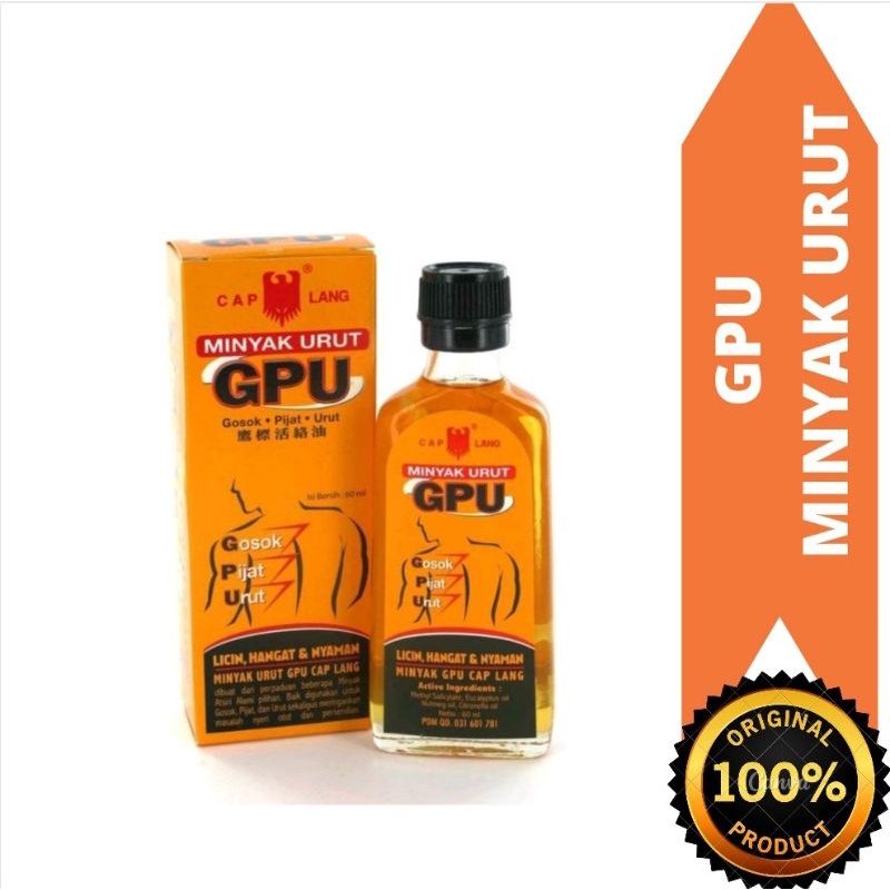 Jual GPU Minyak urut 30ml, 60 ml | Shopee Indonesia