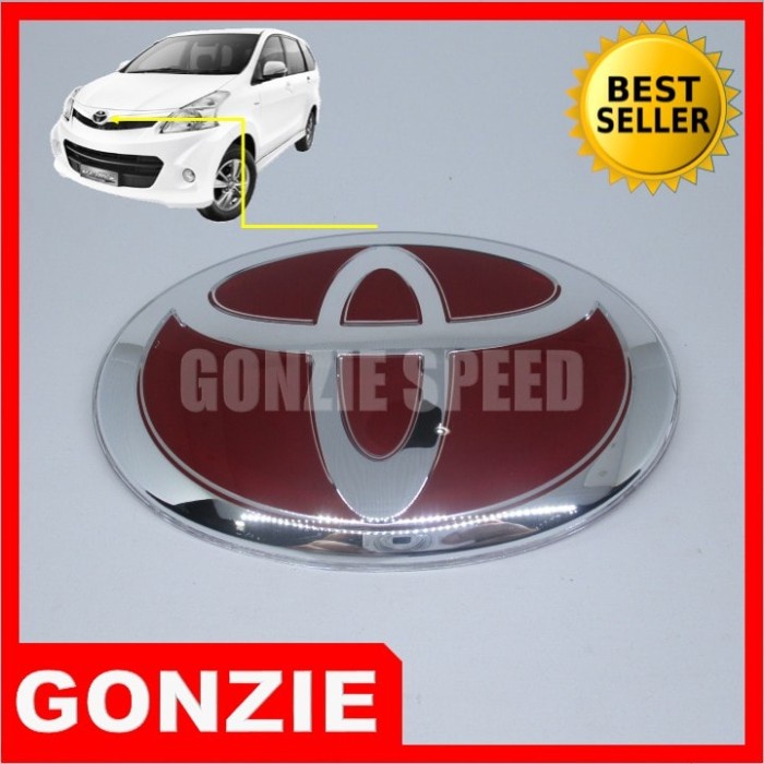 Jual Emblem/Logo Toyota All New Avanza Veloz 1.5 Red Jdm Murah | Shopee ...