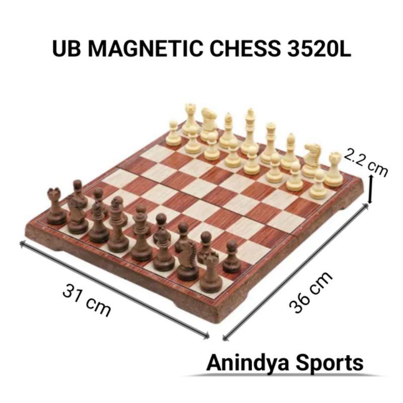 Jual Catur Magnet Besar Premium UB Magnetic Folding Chess | Shopee ...