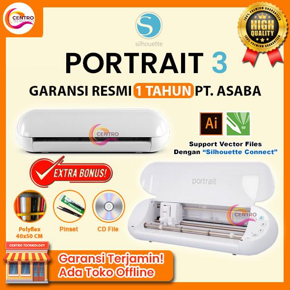 Jual Mesin Cutting Sticker Mini Silhouette Portrait 3 (Bisa Contour Cut ...