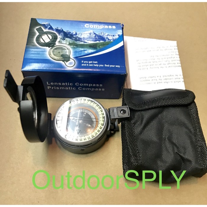 Jual Kompas Dc60-1B Professional Military Compass Lensatic Prismatic ...