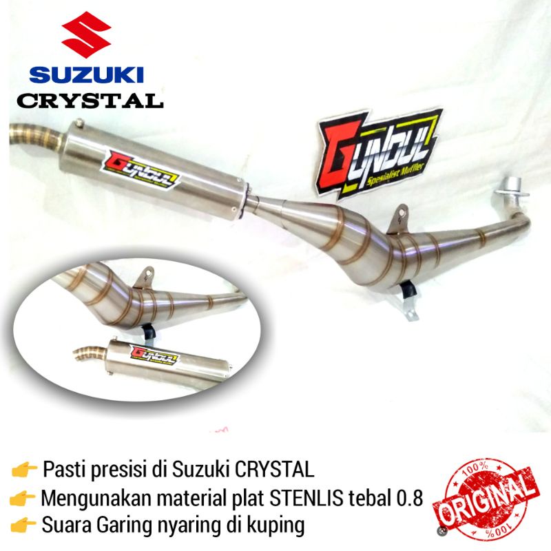 Jual Knalpot racing suzuki crystal Tornado gx gs model Bm power suara ...