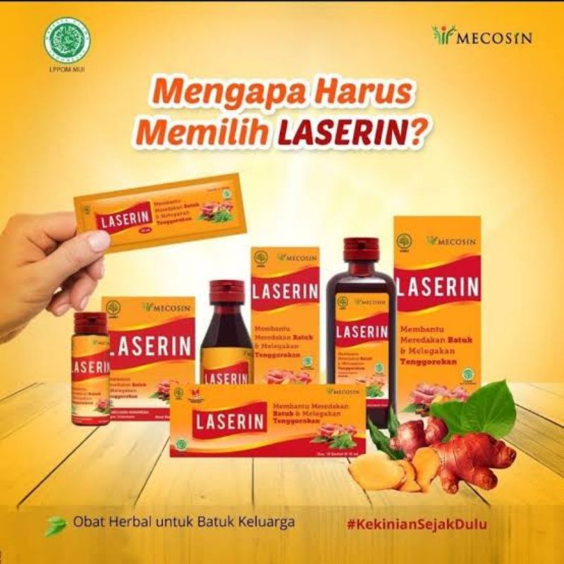Jual (ORIGINAL) Laserin Sirup Batuk Dewasa Ampuh ( 120 Ml / 60 Ml ...