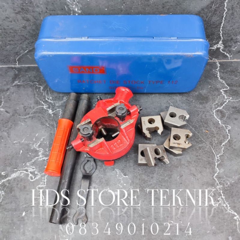 Jual Alat Senai Drat Pipa Manual SANDS Ratchet Size 1/2- 1.1/4 Alat ...