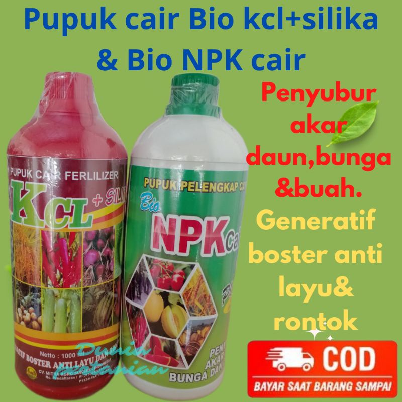 Jual pupuk pelengkap Bio KCL + Silika, Bio NPK cair kemasan 1 Lt & 500 ml. | Shopee Indonesia