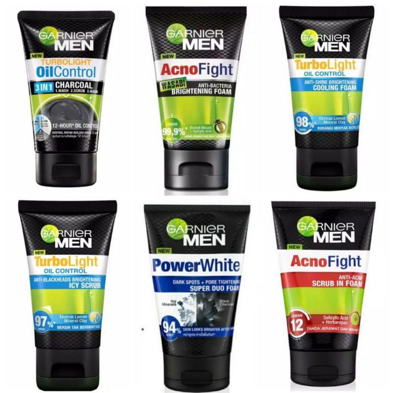 Jual Garnier Face Wash Men Series 100ML acno Fight Oil Control | Shopee Indonesia