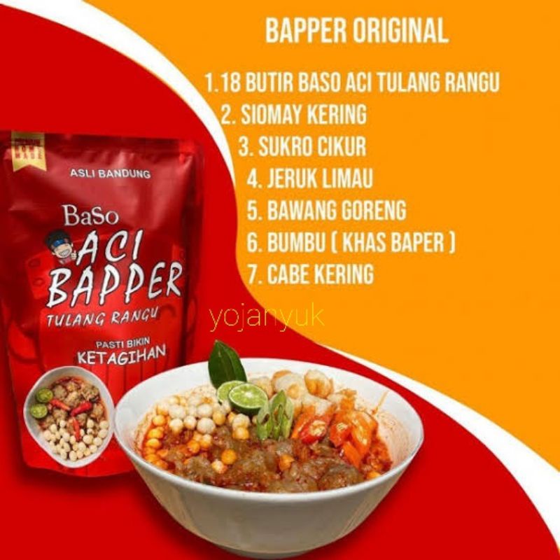 Jual Baso Aci Bapper (original) | Shopee Indonesia