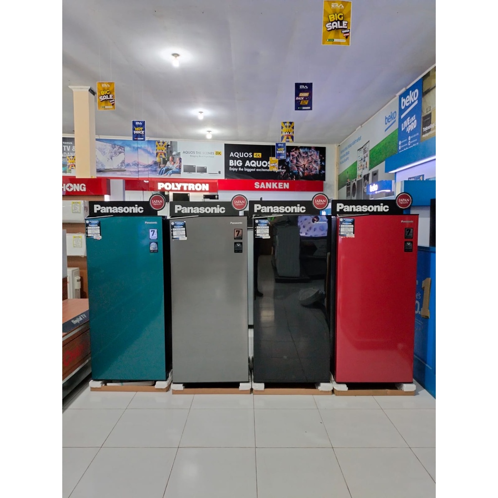 Jual KULKAS PANASONIC 1 PINTU NR AF 191 Silver dan hitam Kapasitas 164 Liter | Shopee Indonesia