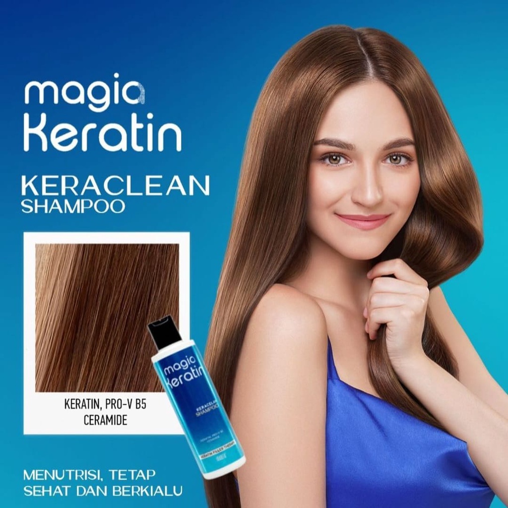 Jual INAURA Magia Keratin KERACLEAN Shampoo 200ml / KERAMOIST ...