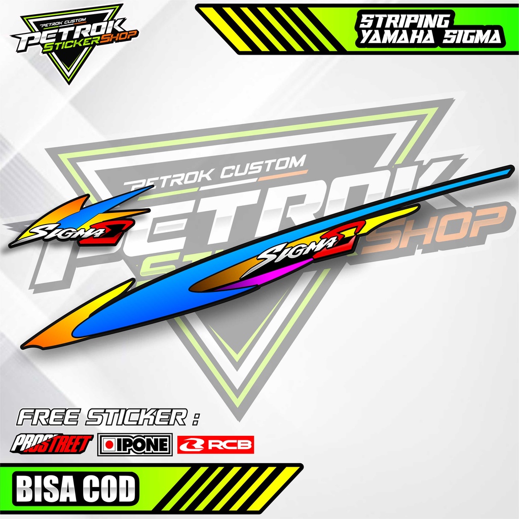 Jual STRIPING STIKER SIGMA / STRIPING MOTOR YAMAHA SIGMA RACING ...