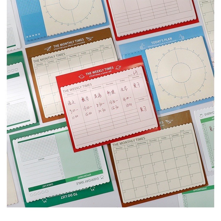 Jual Planner Sticky Notes Memo Harian Mingguan Bulanan To Do List ...