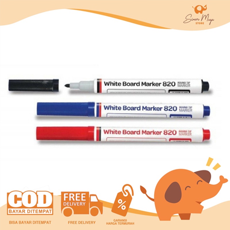 Jual Snowman Spidol WB 820 / Snowman Spidol Whiteboard BG 820 Marker ...