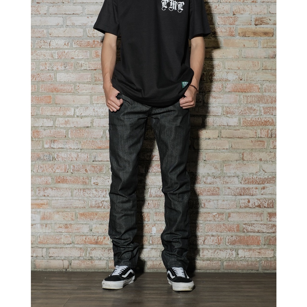 Jual Pot Meets Pop Denim - Thaistick Black - Slim Tapered Ss22 - 11 Oz ...