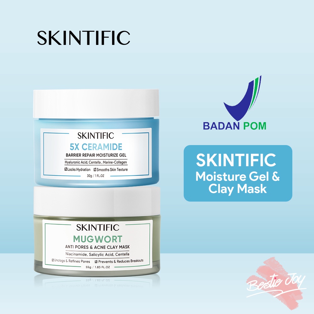 Jual SKINTIFIC CERAMIDOE MOIST & CLAY MASK MUGWORT | Shopee Indonesia