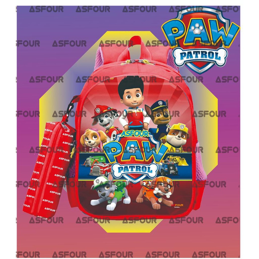 Jual Asfour - PREMIUM Tas anak sekolah laki laki ransel PAW PATROL terbaru 2023 bisa bayar di ...