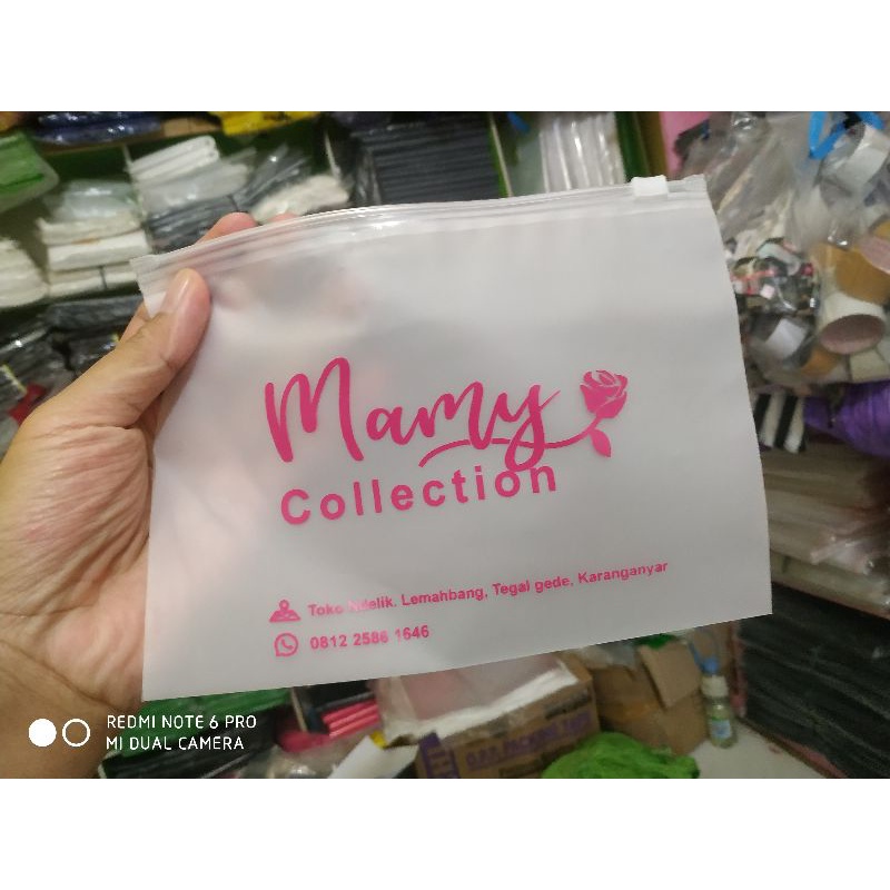 Jual Kantong Plastik Klip Zipper Ziplock Bag Custom Zip Clip Sablon 1